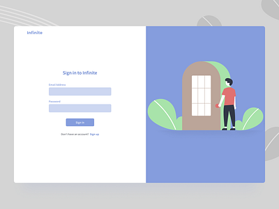 Sign In Page by Amit Bhunatar on Dribbble