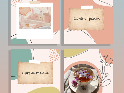 Aesthetic social media post by Ariqa Amir on Dribbble