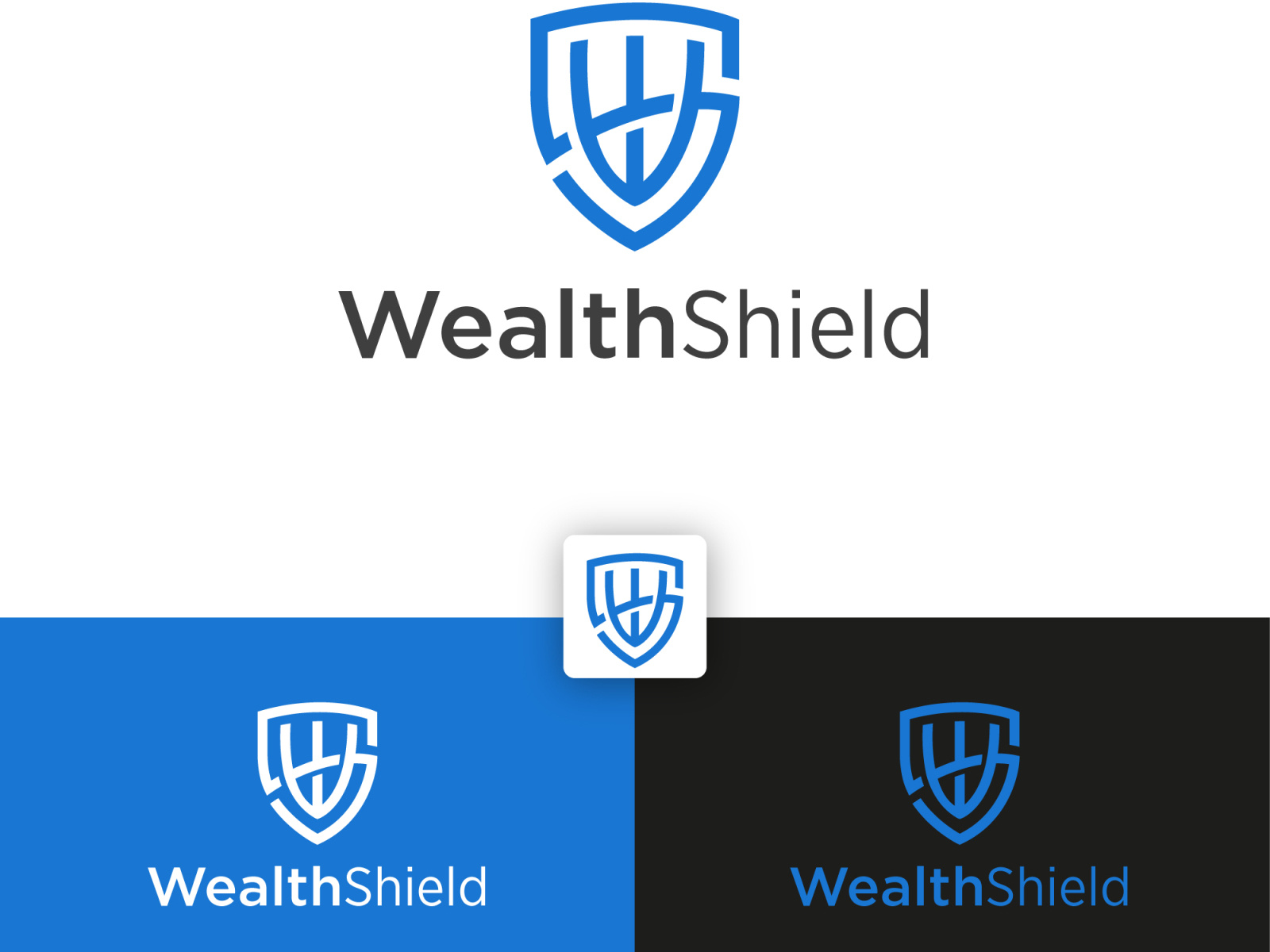 Minimal Logo WealthShield by Prakash Verma on Dribbble