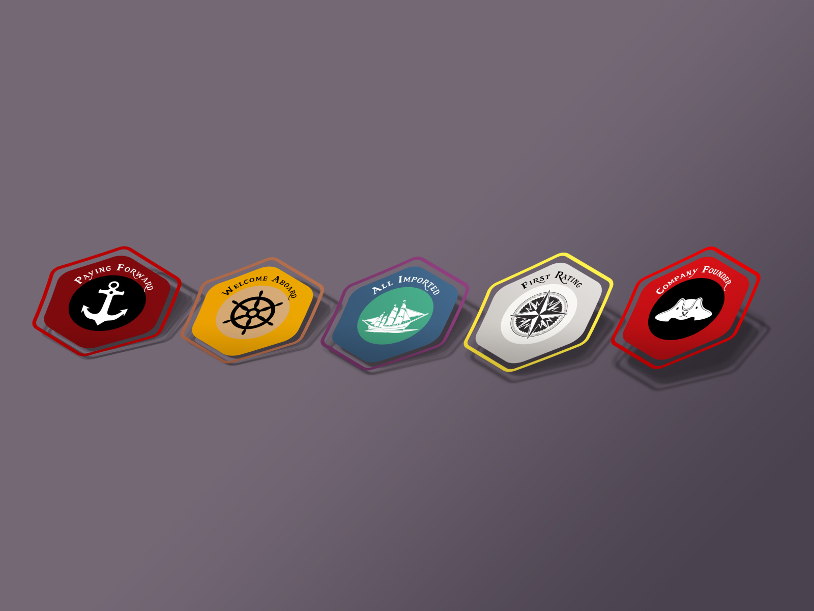 Flat Badges Dezine by Dezine Guru on Dribbble