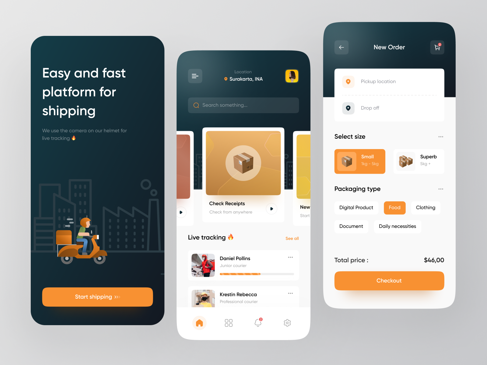 Beeanter 🐝 - shipping mobile app exploration by Fandit Giovani® for ...