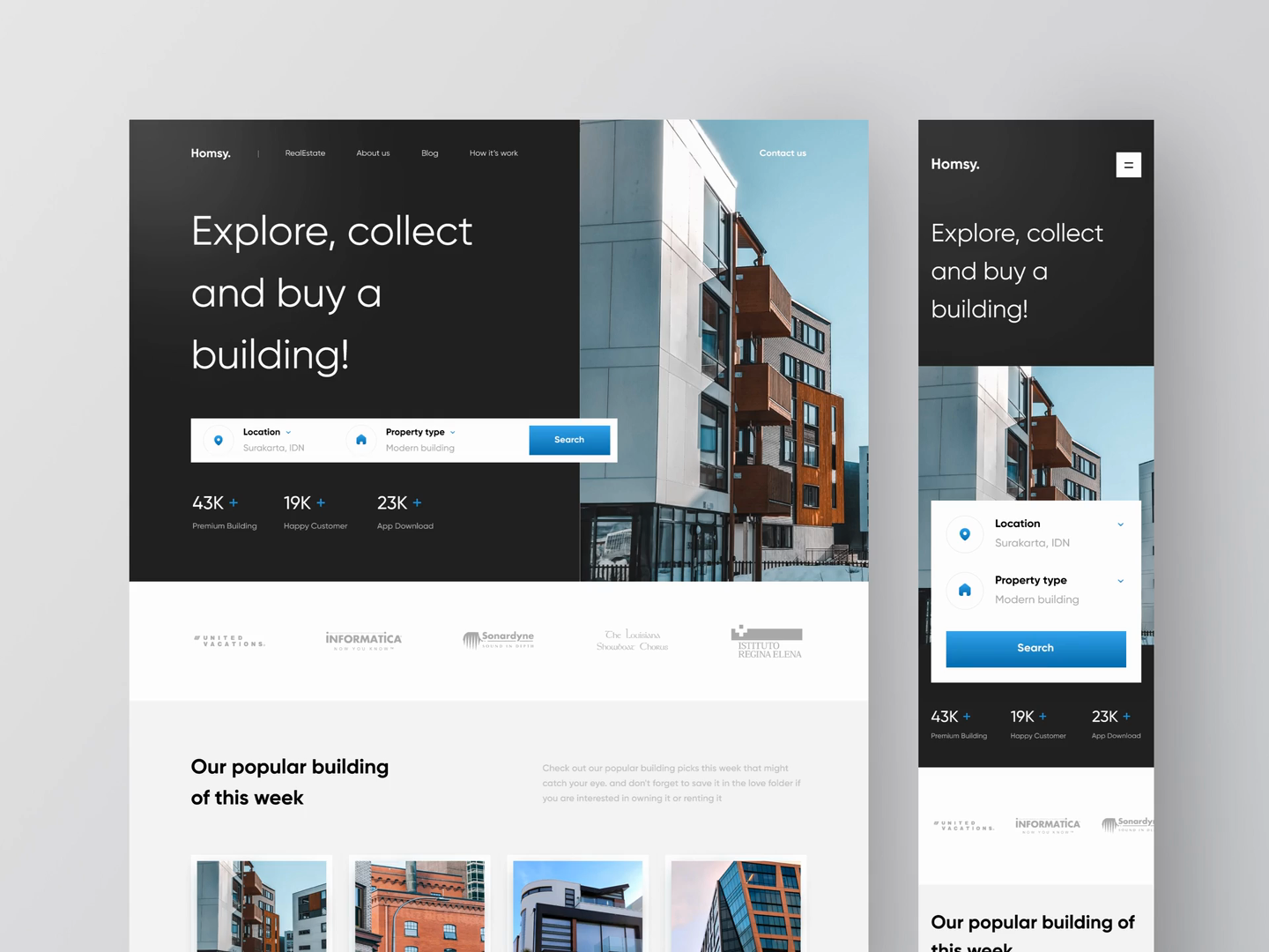Homsy - Website responsive interaction by Fandit Giovani® for Odama on ...