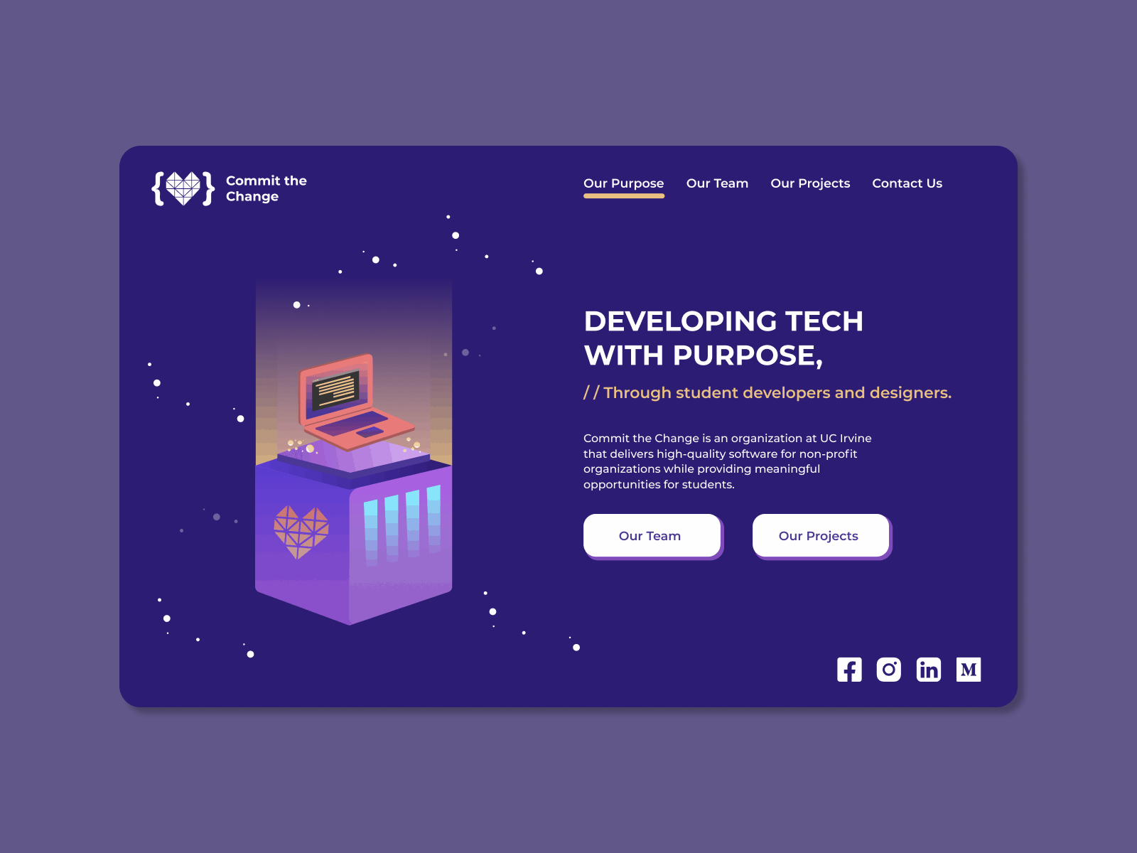 Daily UI: Landing Page 03 by Michelle Huynh on Dribbble