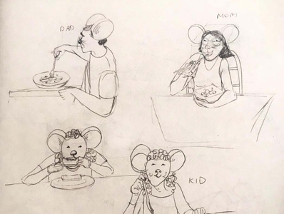 rough sketch for a short story by Mitra on Dribbble