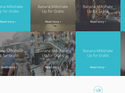 News tiles by Jesper Klingenberg on Dribbble