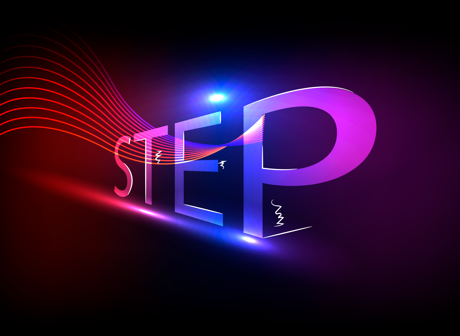 STEP неон by Хина Плаз on Dribbble