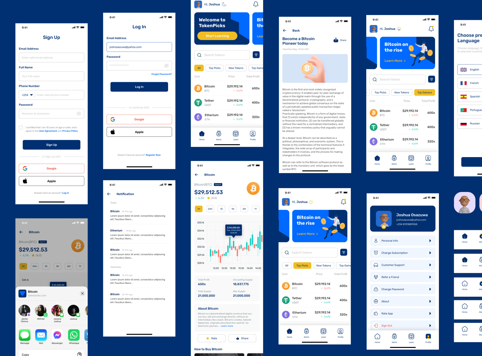 TokenPicks by Josh Osazuwa on Dribbble