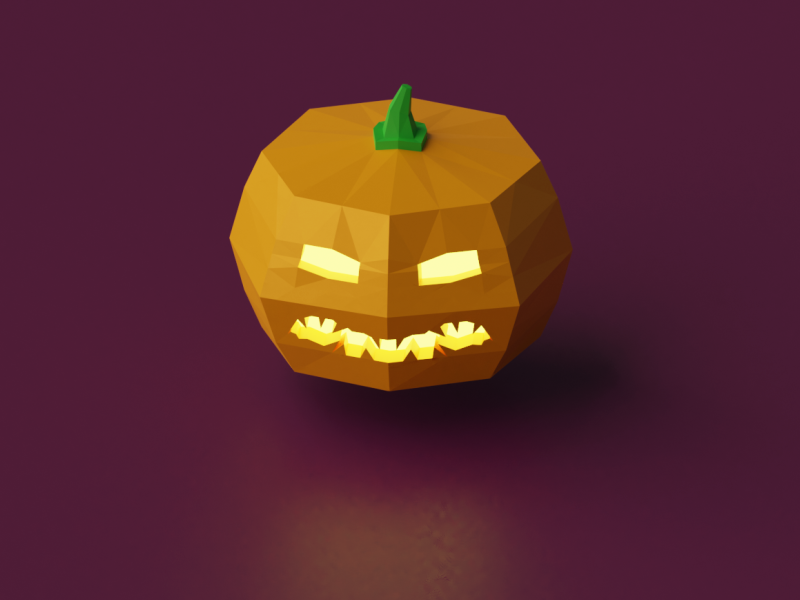 Low poly pumpkin by Hayden McMillan on Dribbble