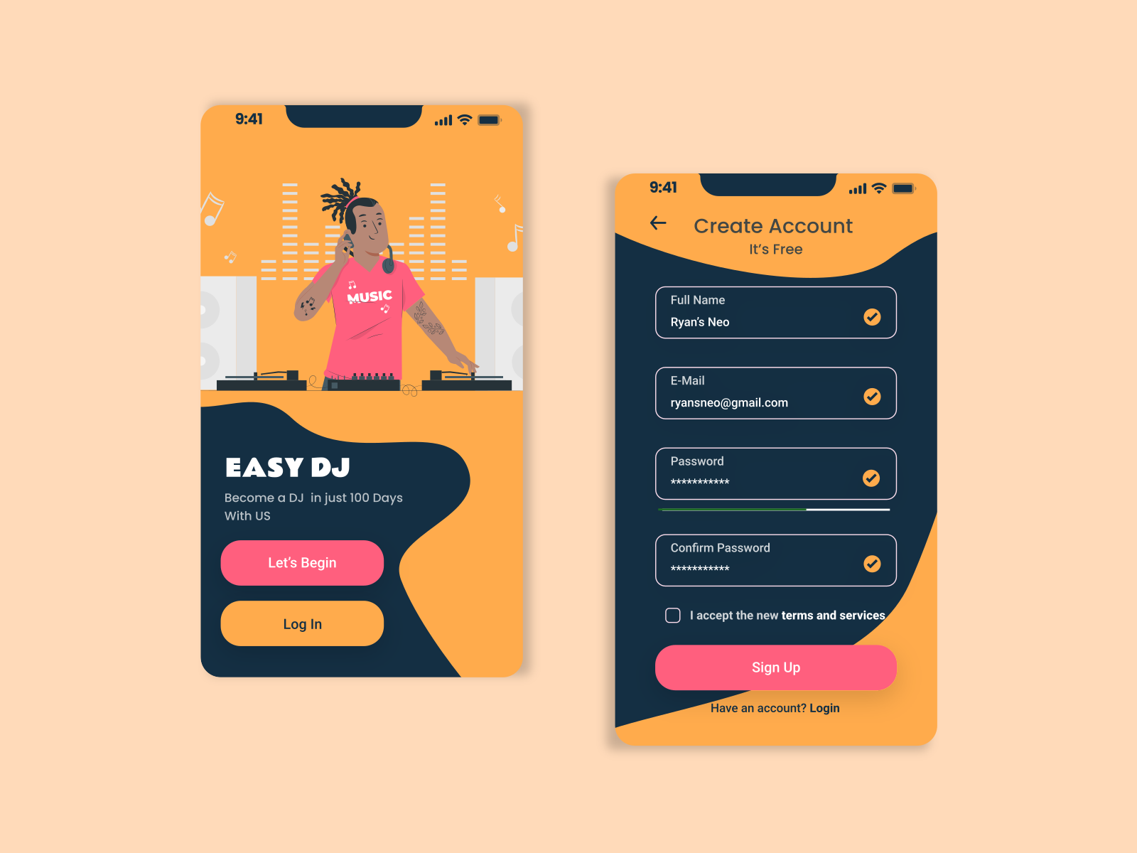 Daily Ui - Sign Up by Nēo on Dribbble