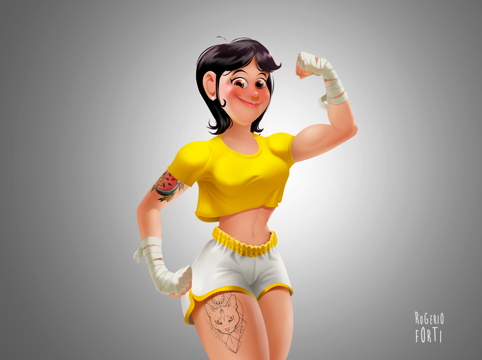 Magali Fighter by Rogério Forti on Dribbble