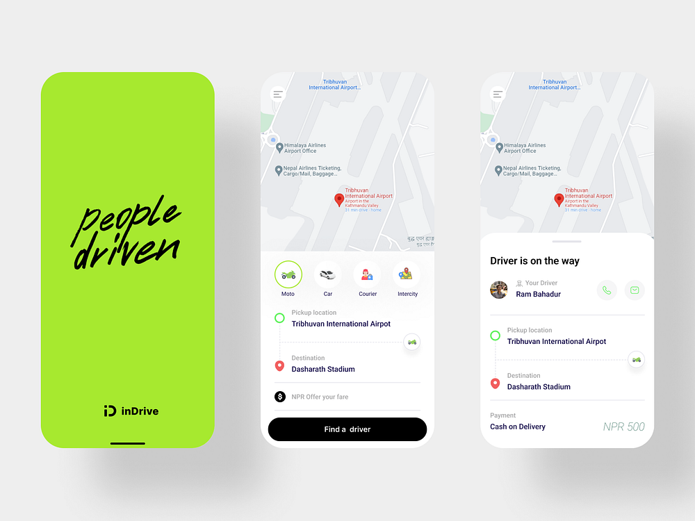 Indrive App UI Design by Rikesh on Dribbble