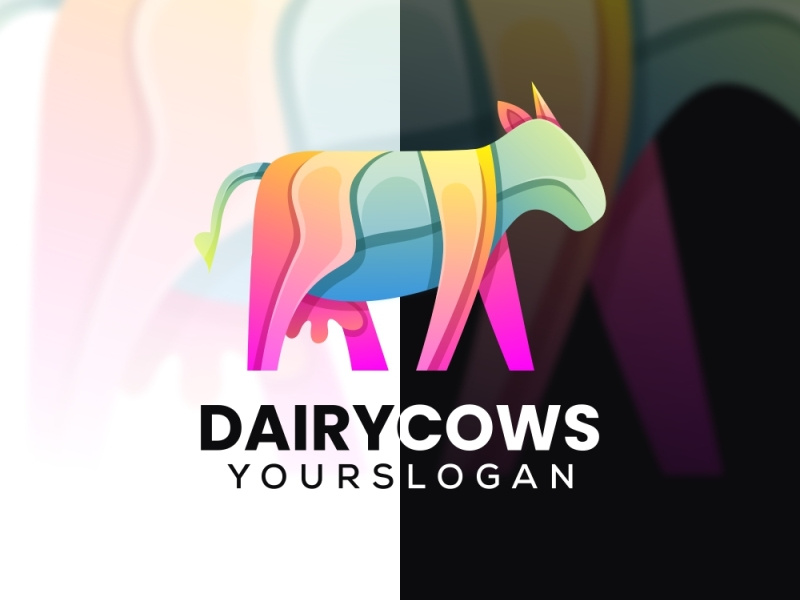 dairy cows logo by fjr_anns on Dribbble