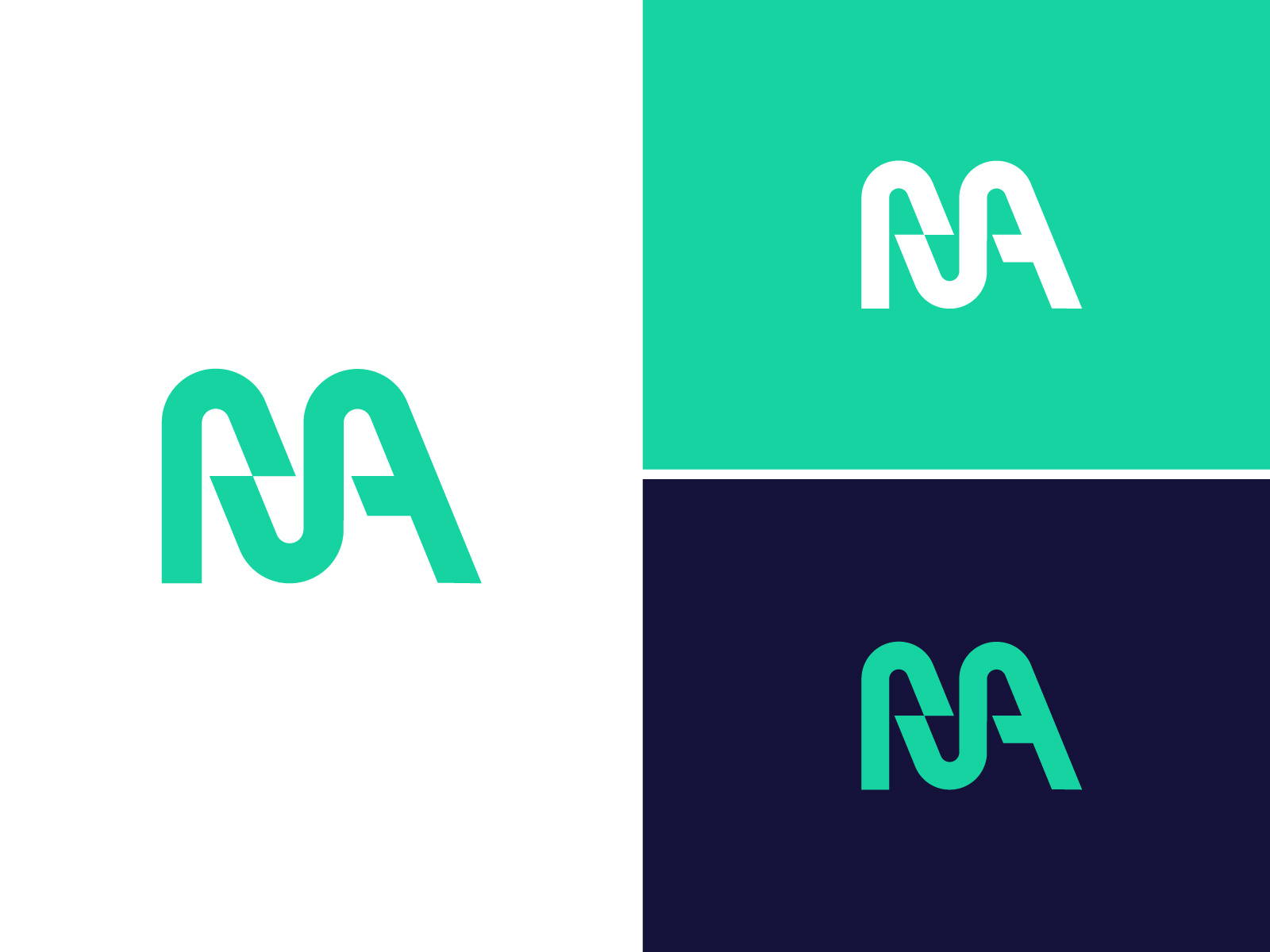 NA logo mark by Aleksandar on Dribbble
