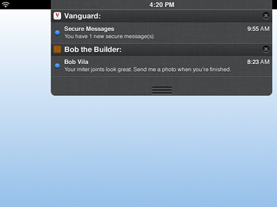 Notifications by Doug Hungarter on Dribbble