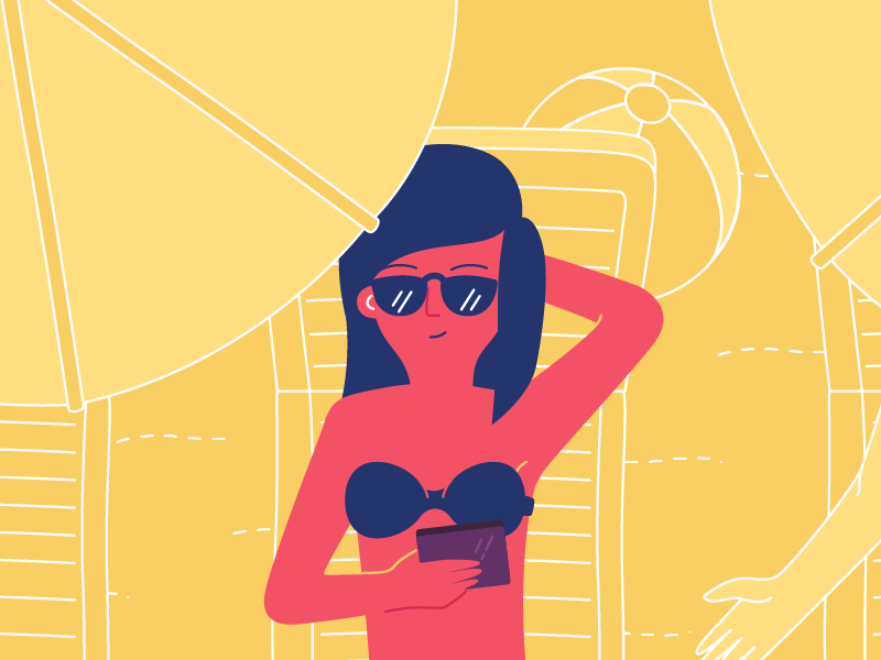 Beach by Radik Zagidullin on Dribbble