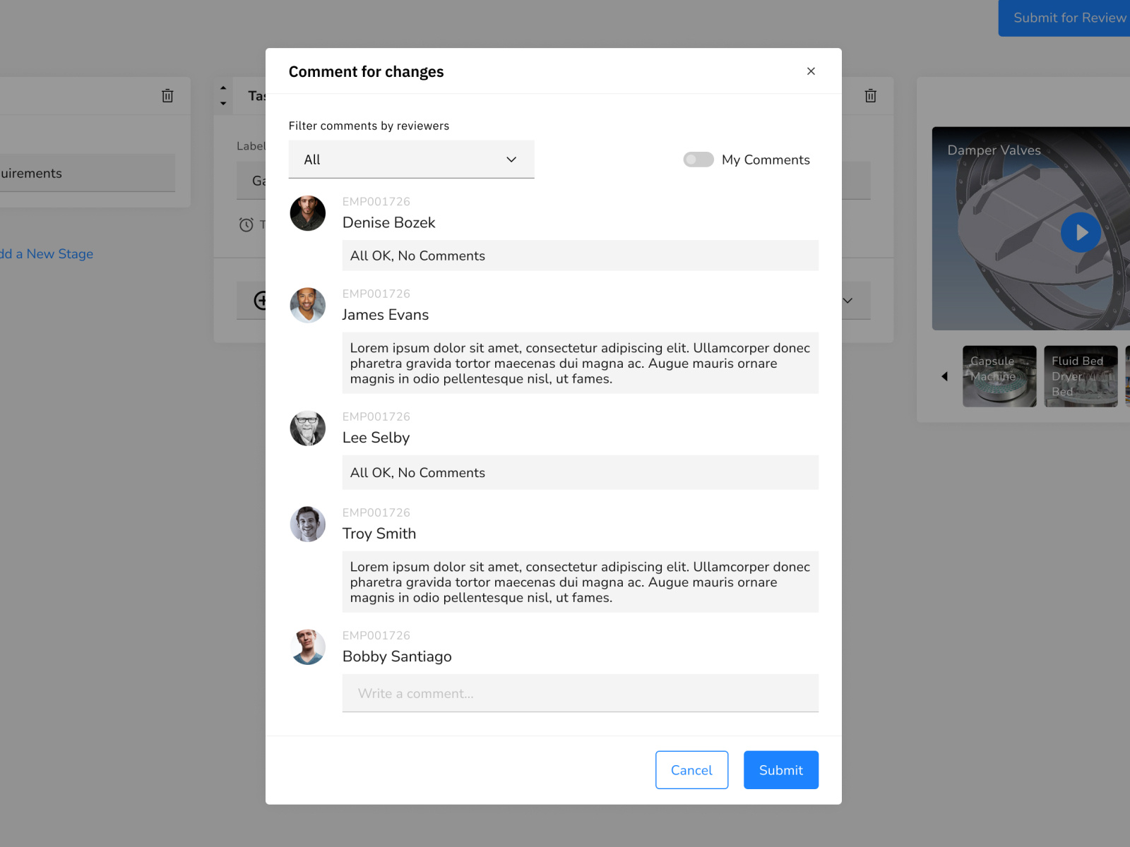 Commenting Modal by Janam Shah on Dribbble