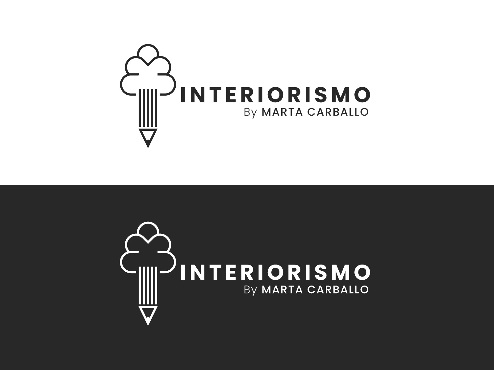 logo for interior designer by Md. Shahrier Kabir on Dribbble