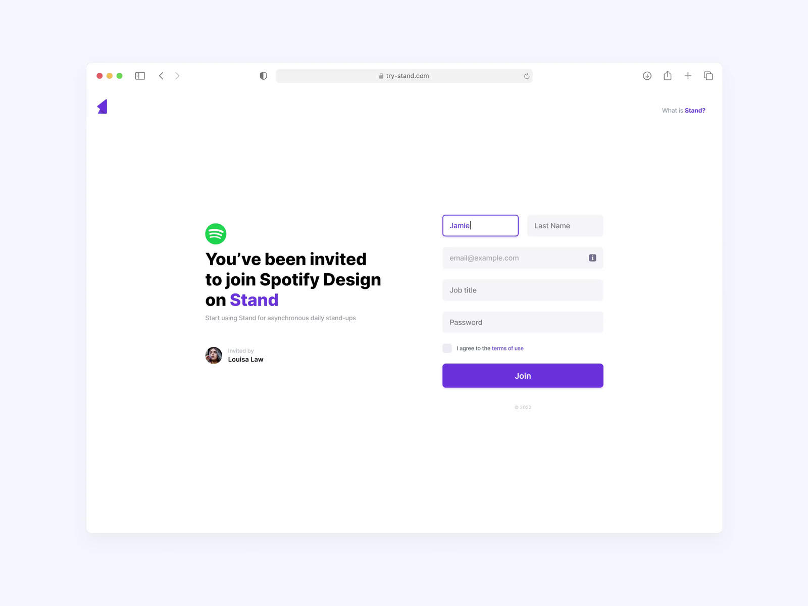 Stand - Join animation by Jamie Peak on Dribbble
