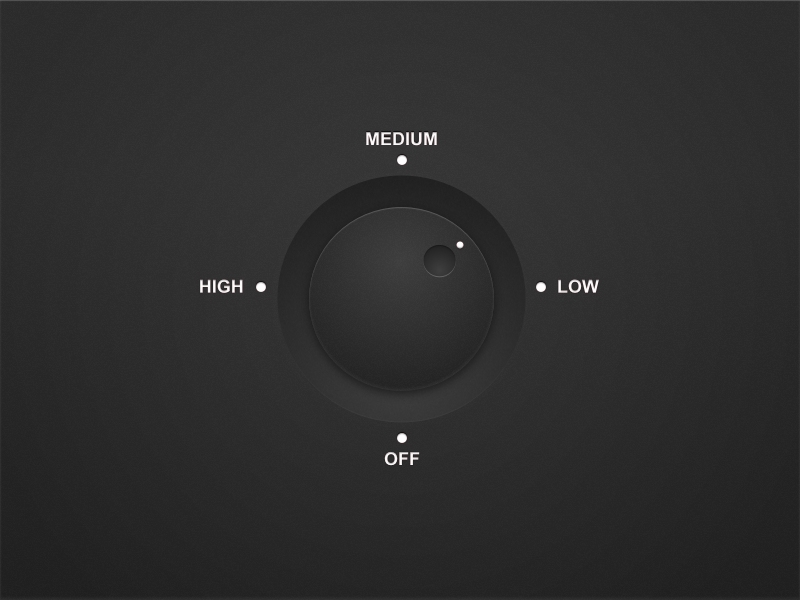 Knob Dial by Mark Radanovich on Dribbble