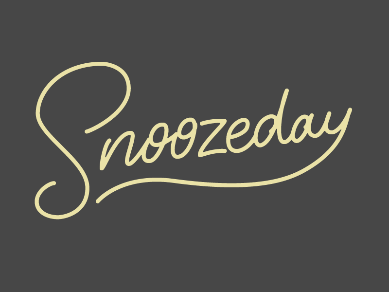 Snooze-day by Ben Bacon on Dribbble