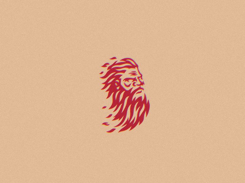 God of fire logo by Nagual on Dribbble