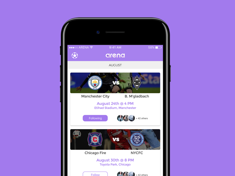 Arena Sports Chat by Samir Shekhawat on Dribbble