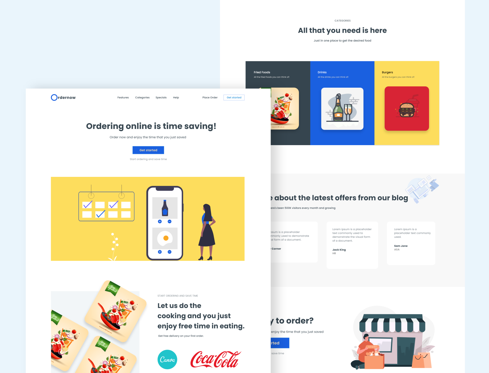 Ordernow | Food Ordering Website Design by Jalal Sakib on Dribbble