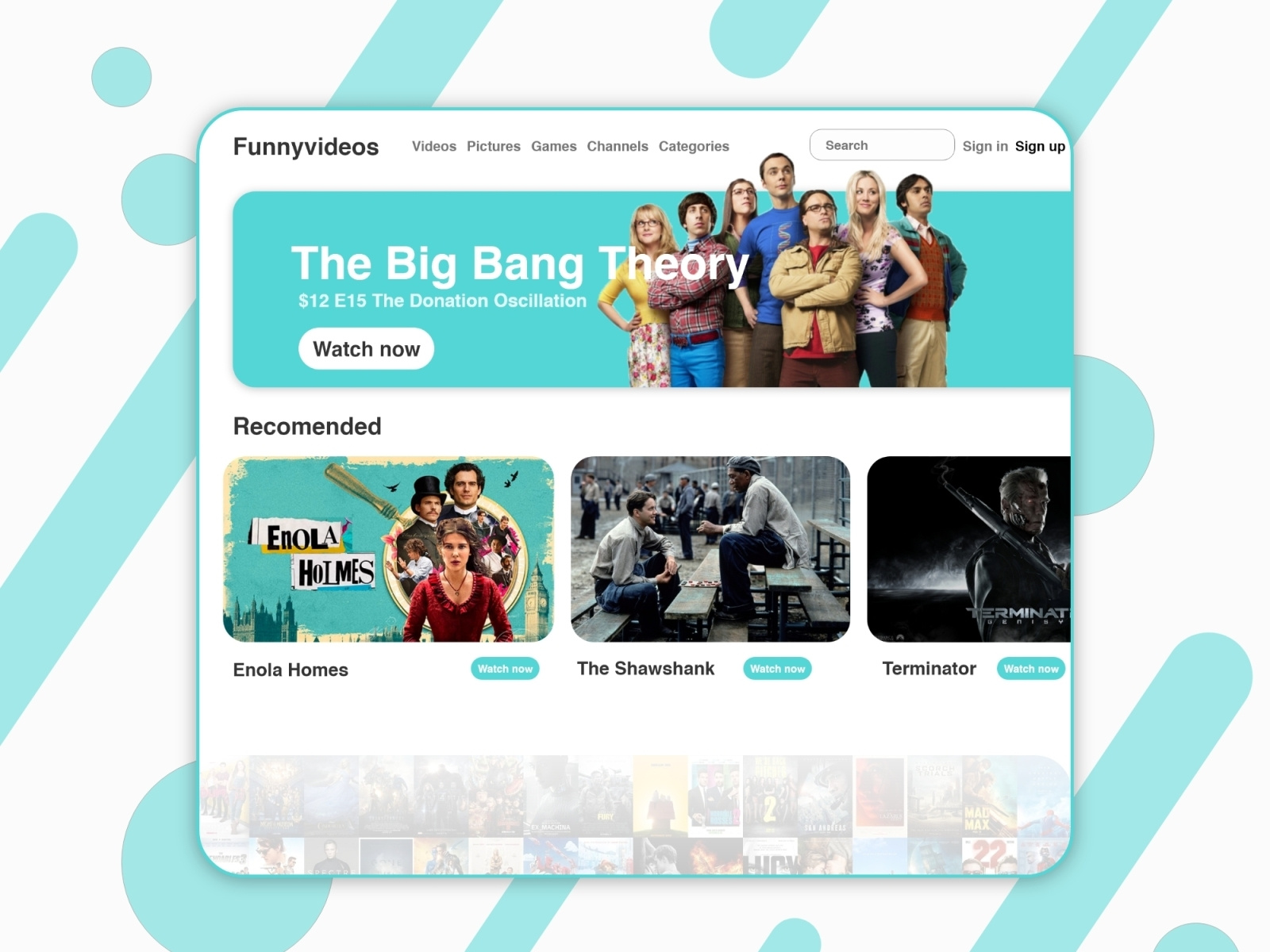 Binge Watch Movies by Anshu Pandey on Dribbble