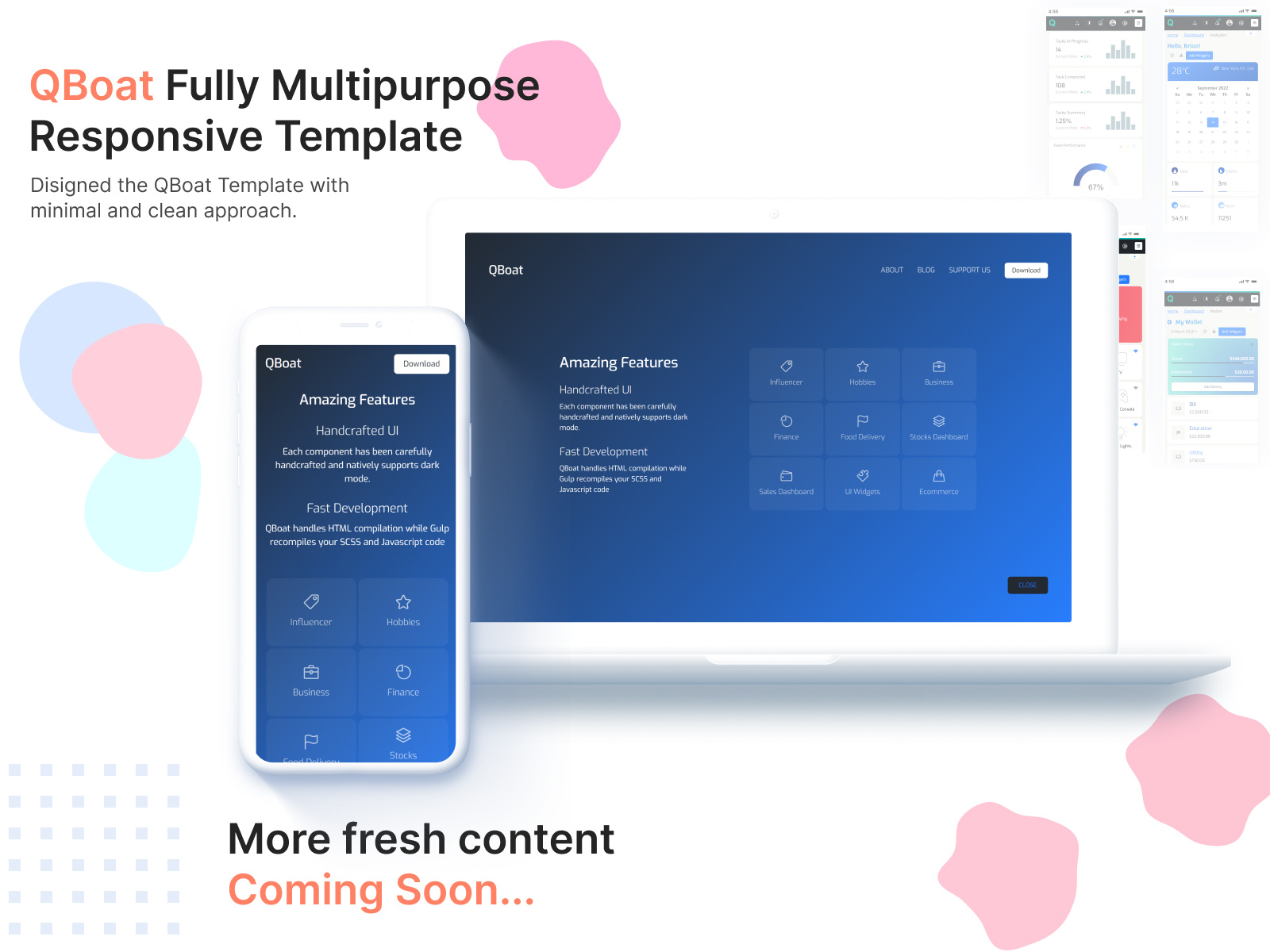 Qboat Multipurpose Responsive Admin Template by Pixelwibes on Dribbble