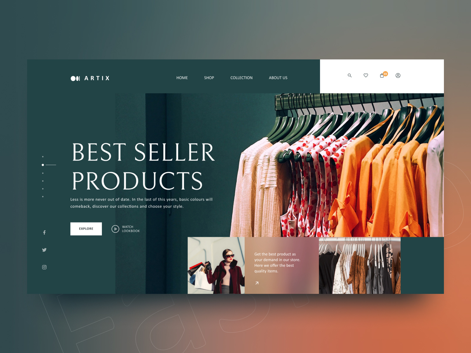 Modern & minimal fashion ecommerce website design by KD Partho on Dribbble