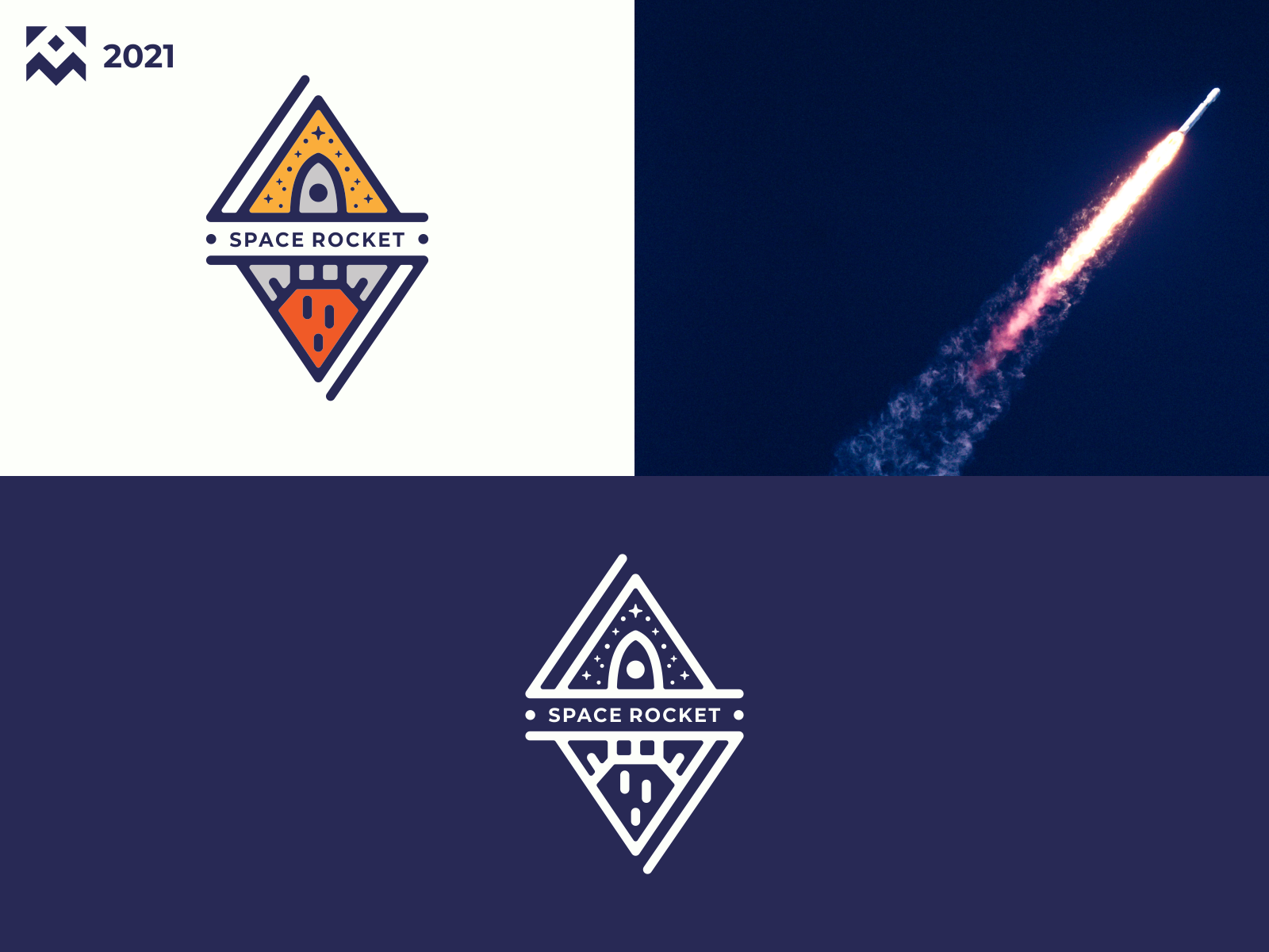 Space Rocket Logo by marvadesign_ on Dribbble