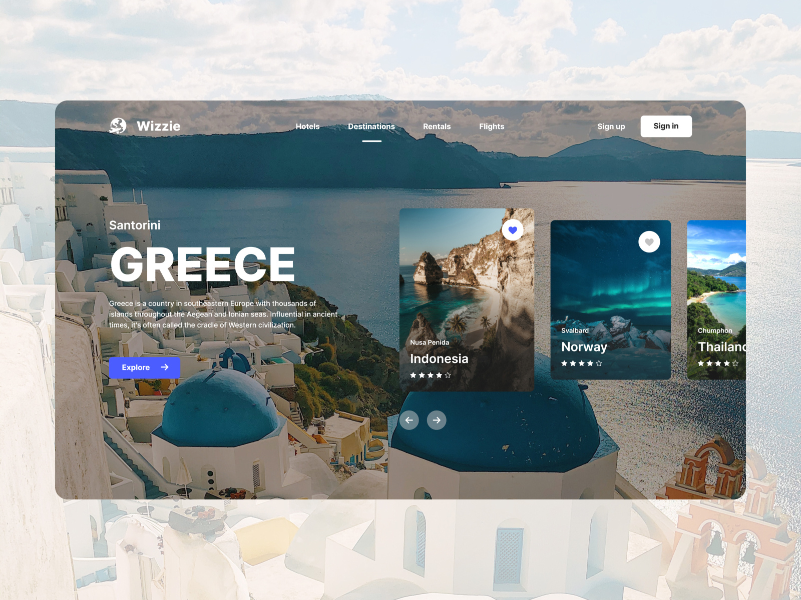 Wizzie - Travel-buddy website by Alif Firdaus on Dribbble
