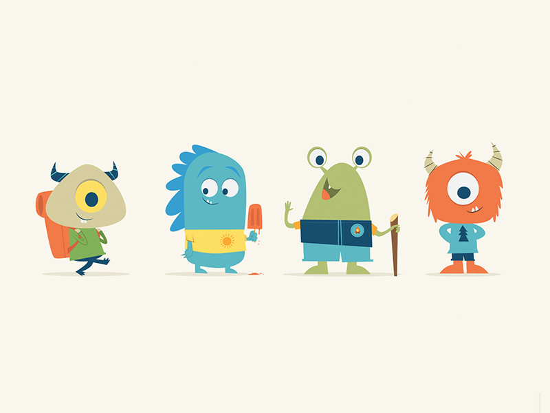 Monster Camp by Adam Record on Dribbble
