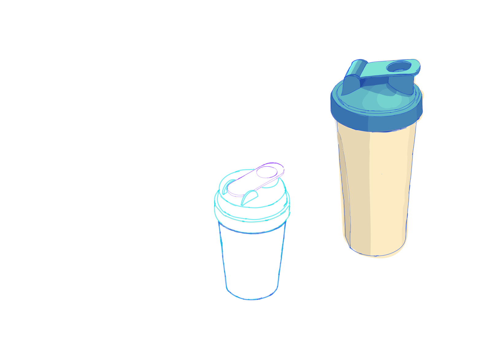 3d protein shaker on a map / health wellness section by Emma Winer on ...