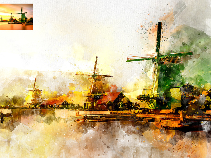Watercolor Artist - Perfectum 2 - Photoshop Action by photoshop on Dribbble