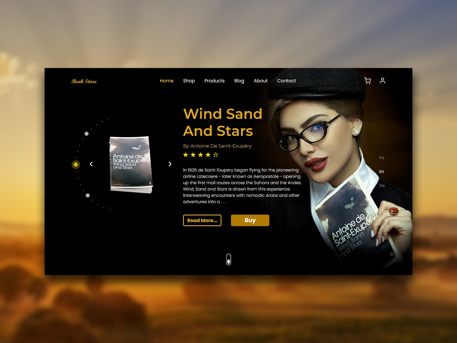 Book store interface design (ui) by hafez on Dribbble