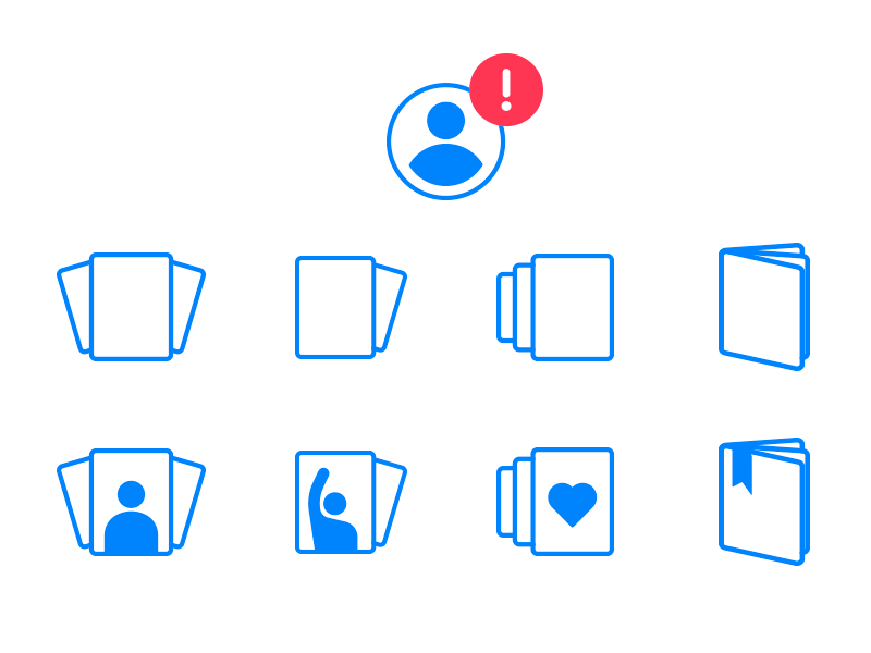 Booky Iconset by Julio Cesar Medeiros on Dribbble