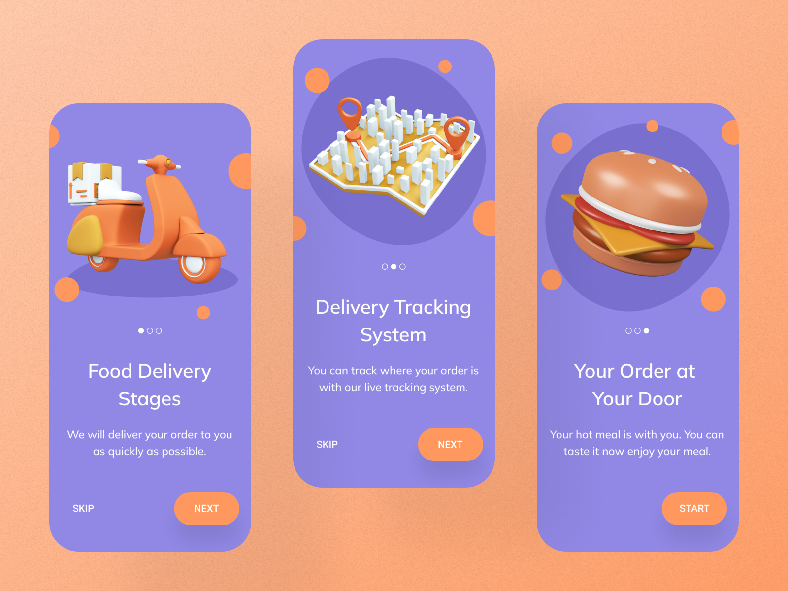 Onboarding Food Delivery App by Alp Oğuz Karasu on Dribbble