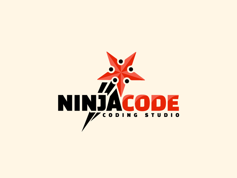 Ninjacode Logo by Zeng Yao on Dribbble