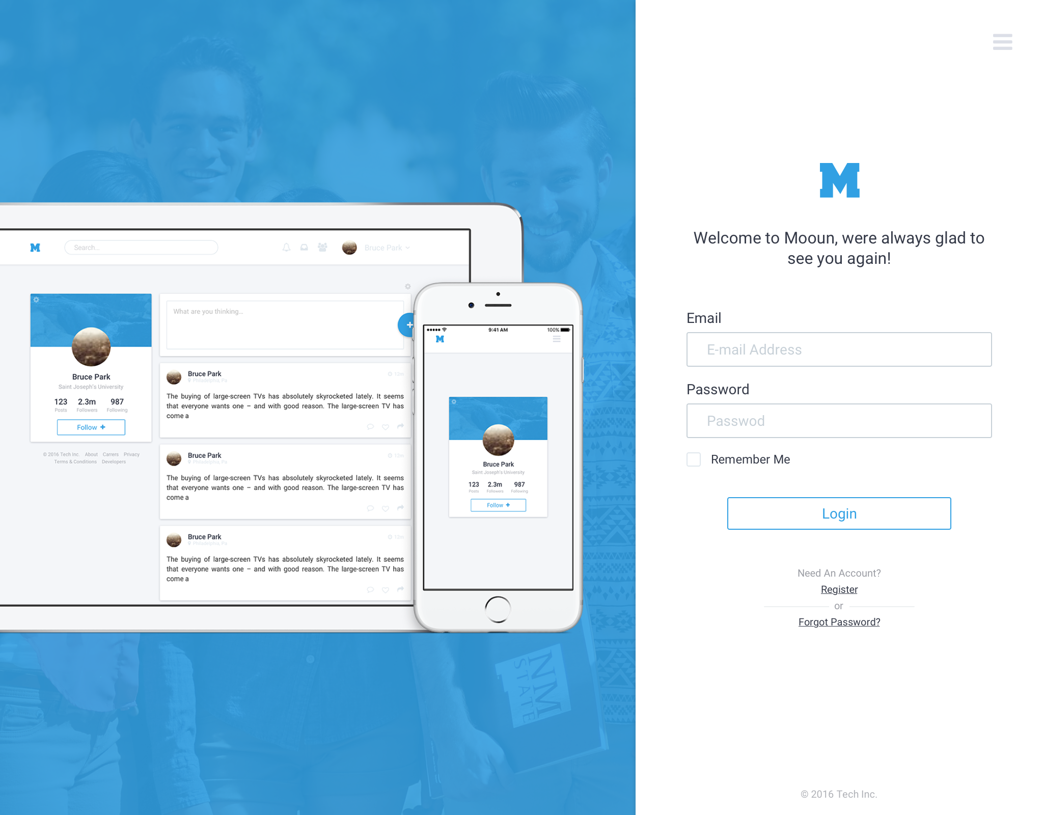 Dribbble - login_page.png by Matt Eads