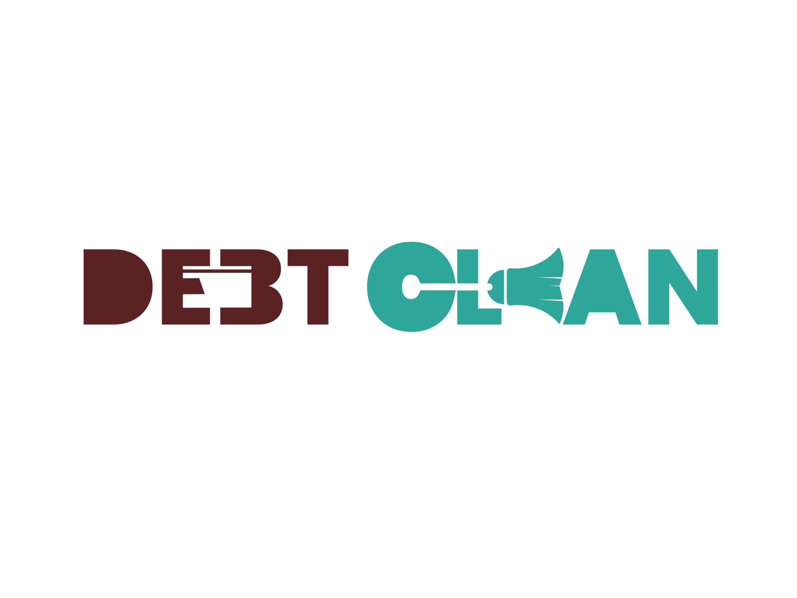 Debt Clean Logo by Rifki Ismail on Dribbble