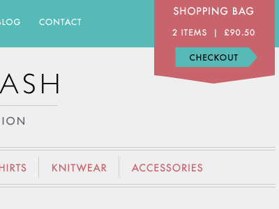New online shop header by Richard Wiggins on Dribbble