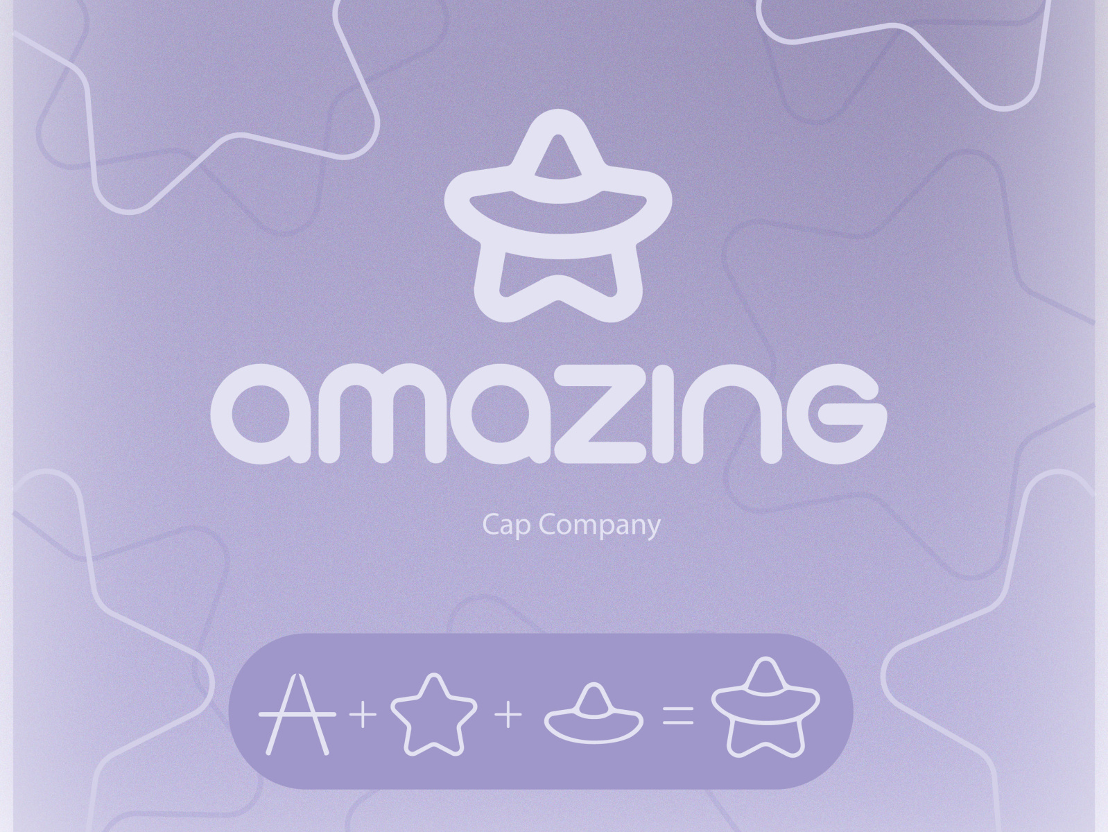 Logo for a Cap Company "Amazing" by Aliona on Dribbble
