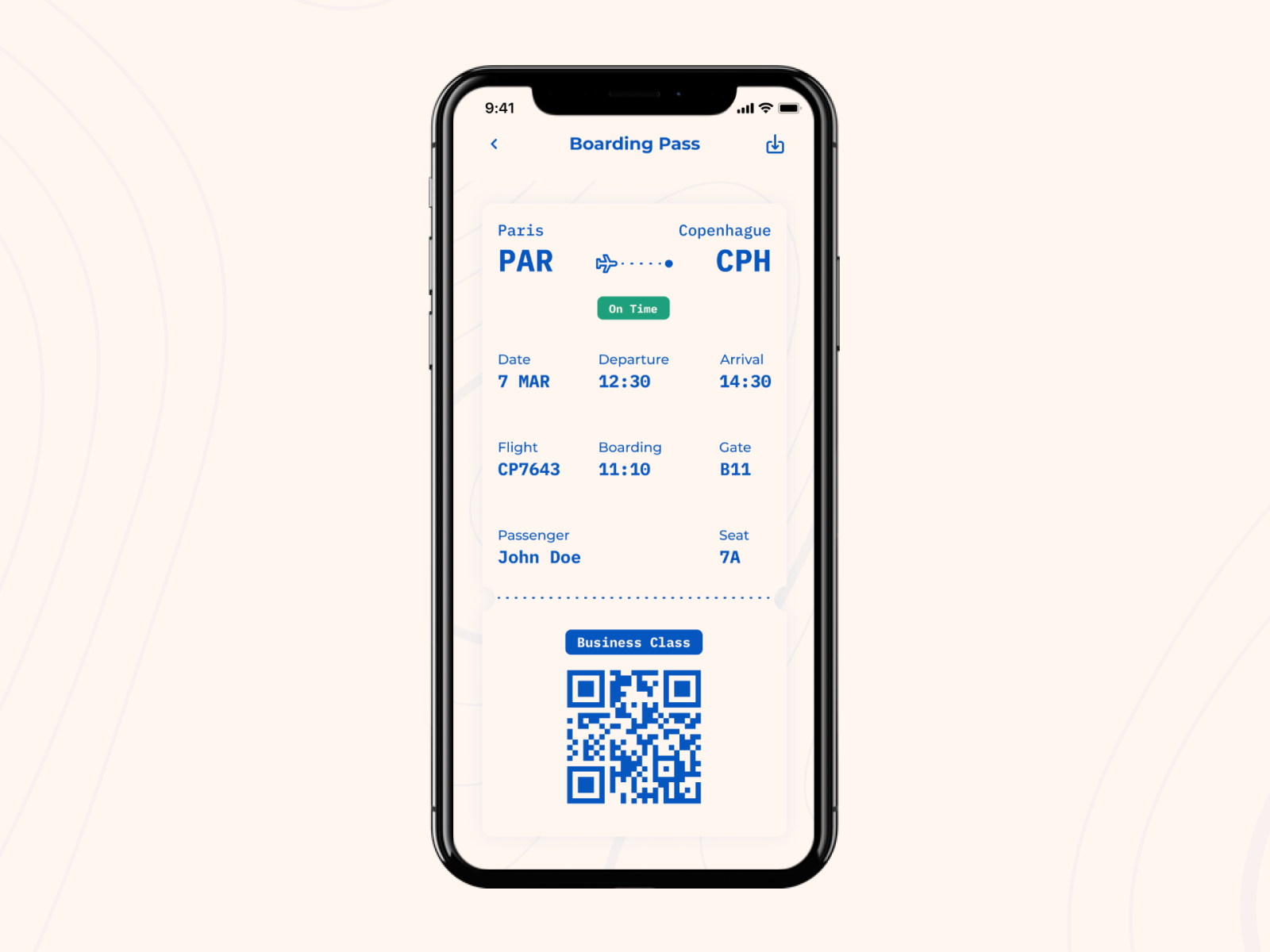 Plane Boarding Pass by Pauline Martinez on Dribbble