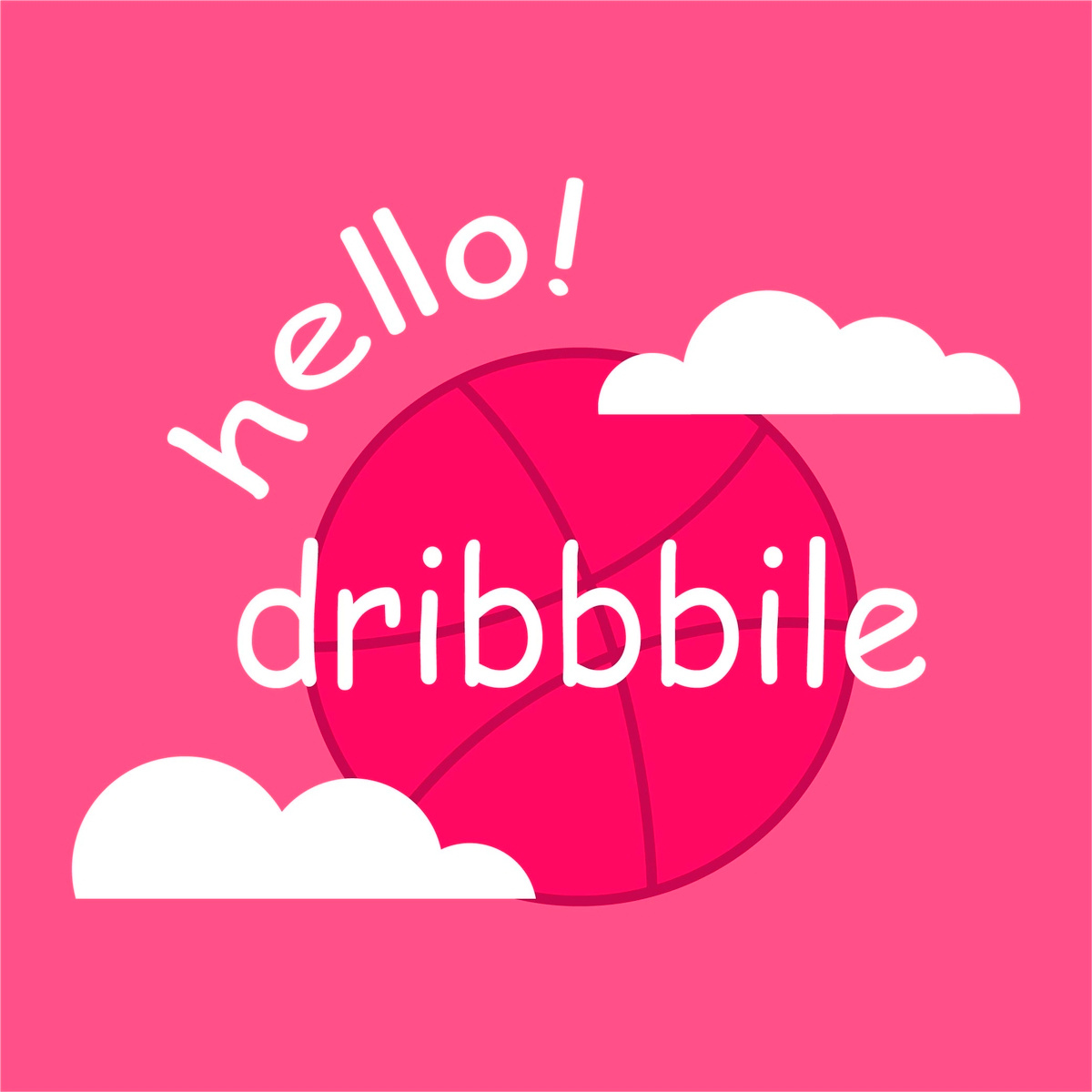 Hi Dribbble by Irina on Dribbble