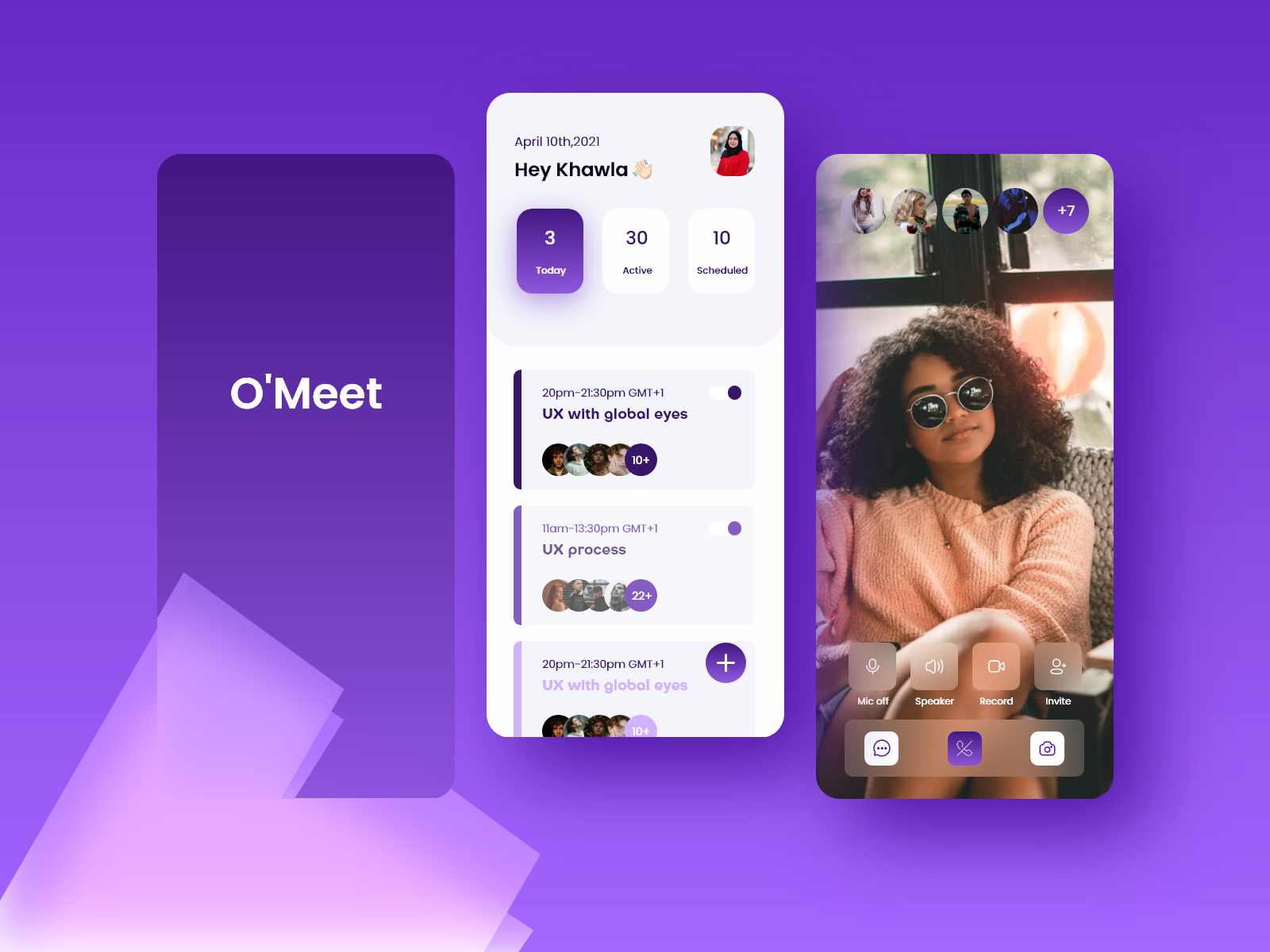 O MEET Daily Meeting Schedule App By KHAWLAkarmaouiidrissi On Dribbble