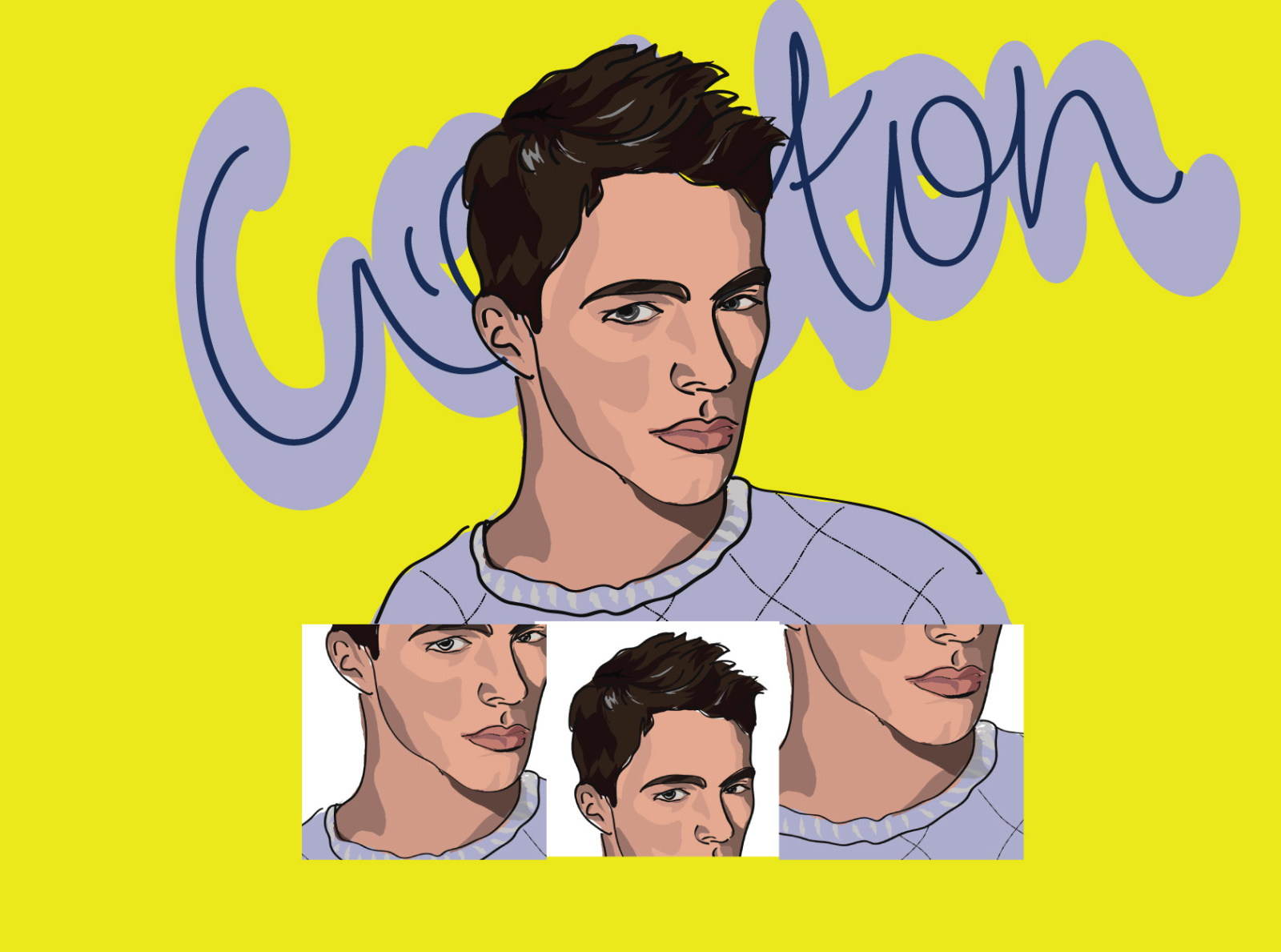 Digital Potrait- colton Haynes by nisha kushwah on Dribbble