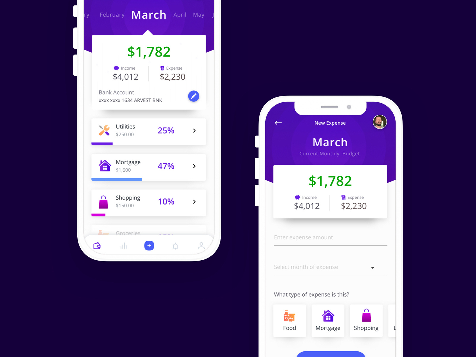 Budgeting App by Matteo Elbert on Dribbble