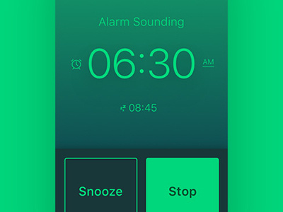 Alarm Clock App Design by Jordan P. on Dribbble