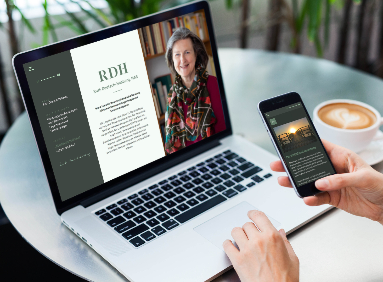 Ruth Deutsch-Hohberg Website by Barbara Ebner on Dribbble